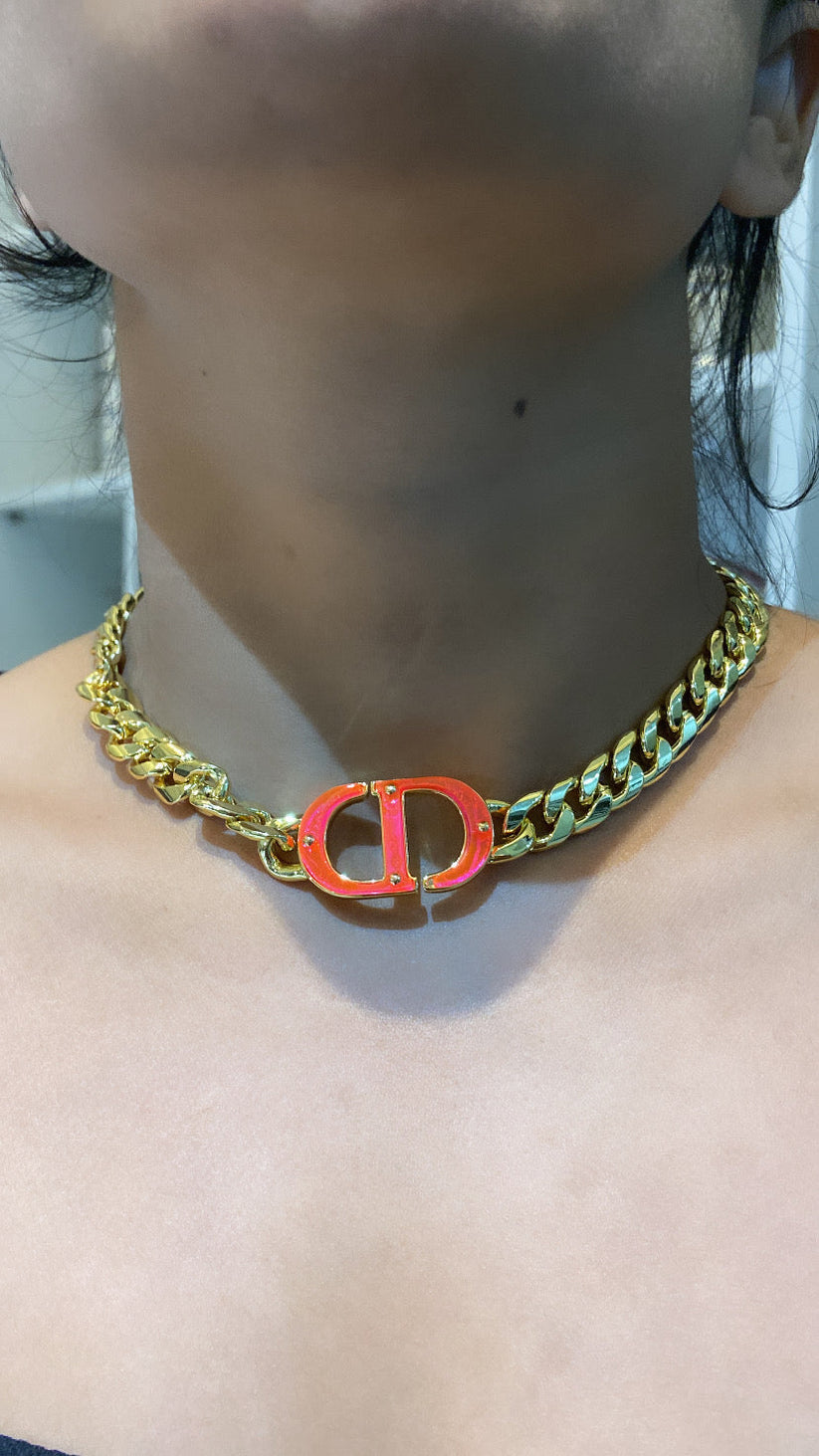 CD PINK LINK CHAIN NECKLACE – Primo Jewels